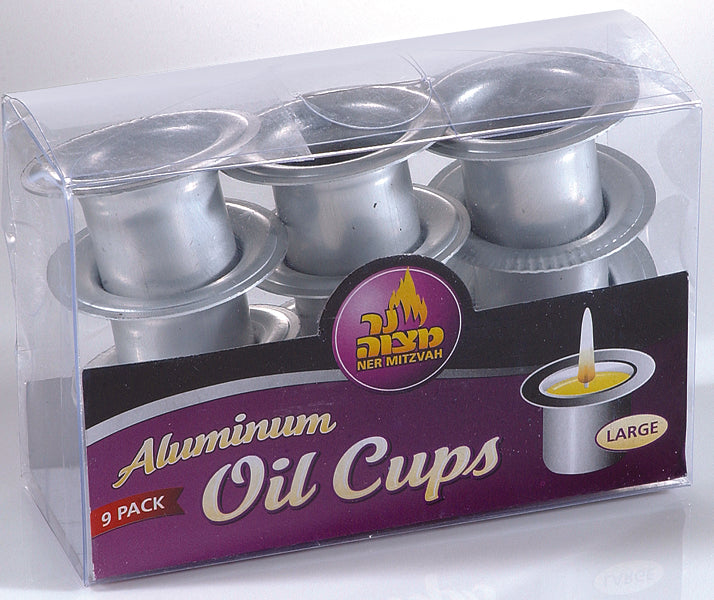 Aluminum Oil Cups Large – Ner Mitzvah