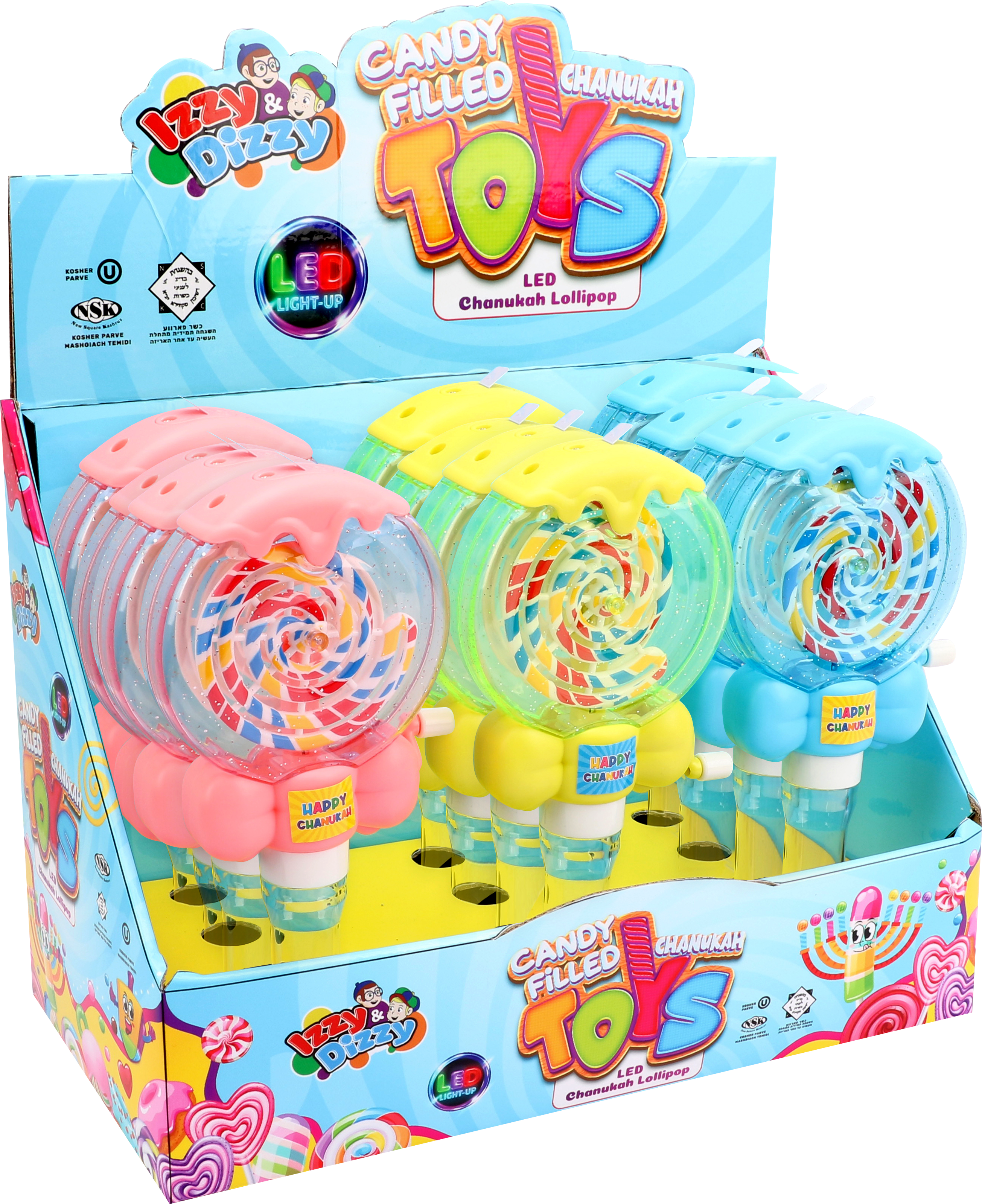 Candy Filled LED Lollipop Toy – Ner Mitzvah